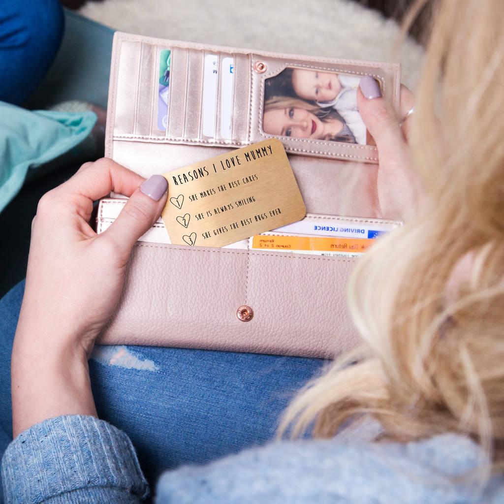 Personalised Reasons I Love You Wallet Card By Ellie Ellie ...