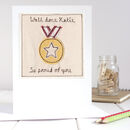 personalised medal congratulations card by milly and pip gifts and ...