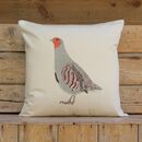 English Partridge Cushion Cover By Bird | notonthehighstreet.com