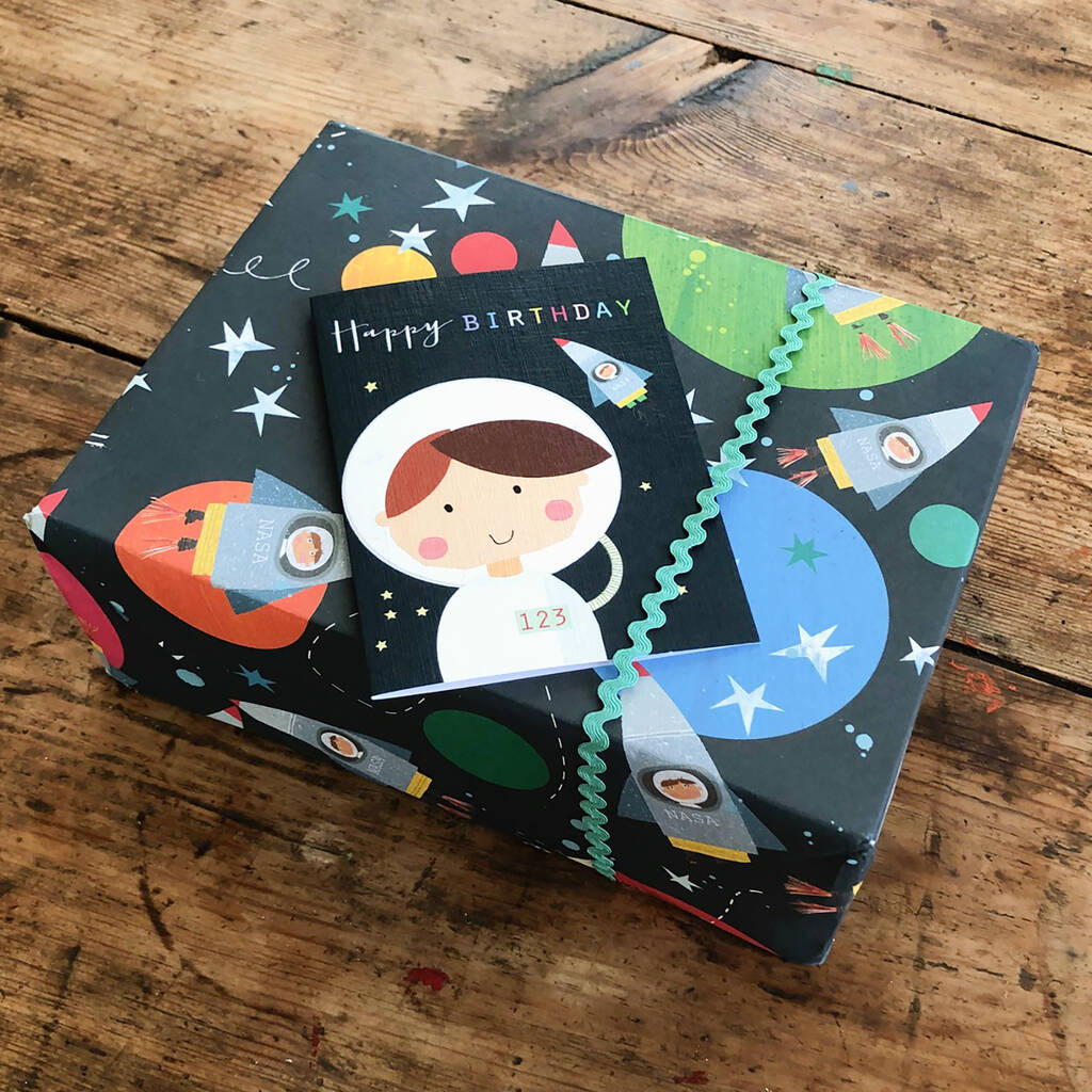 Mini Spaceman Birthday Card By Kali Stileman Publishing ...