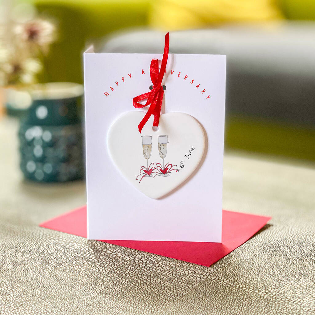 Personalised Anniversary Keepsake Ceramic Card By This Is Nessie ...