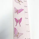 Personalised Pink Butterflies Height Chart By Hickory Dickory Designs ...