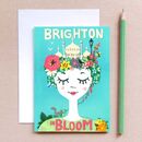 Brighton Greeting Card By Vickysworld | notonthehighstreet.com