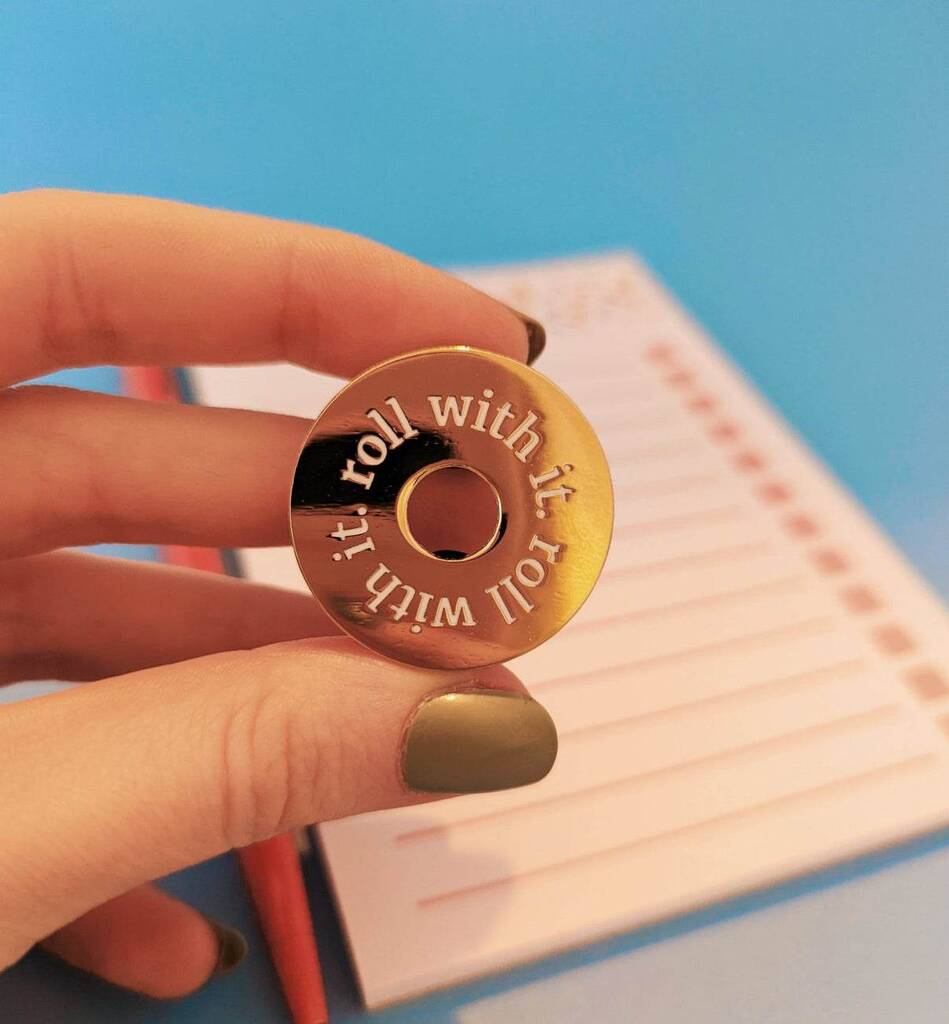Roll With It Enamel Pin By Quinn's Pins | notonthehighstreet.com
