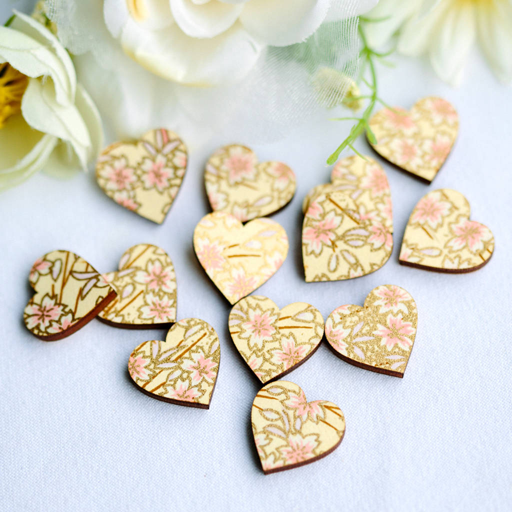 Scatter Love Hearts Wooden Table Confetti By Artcuts ...