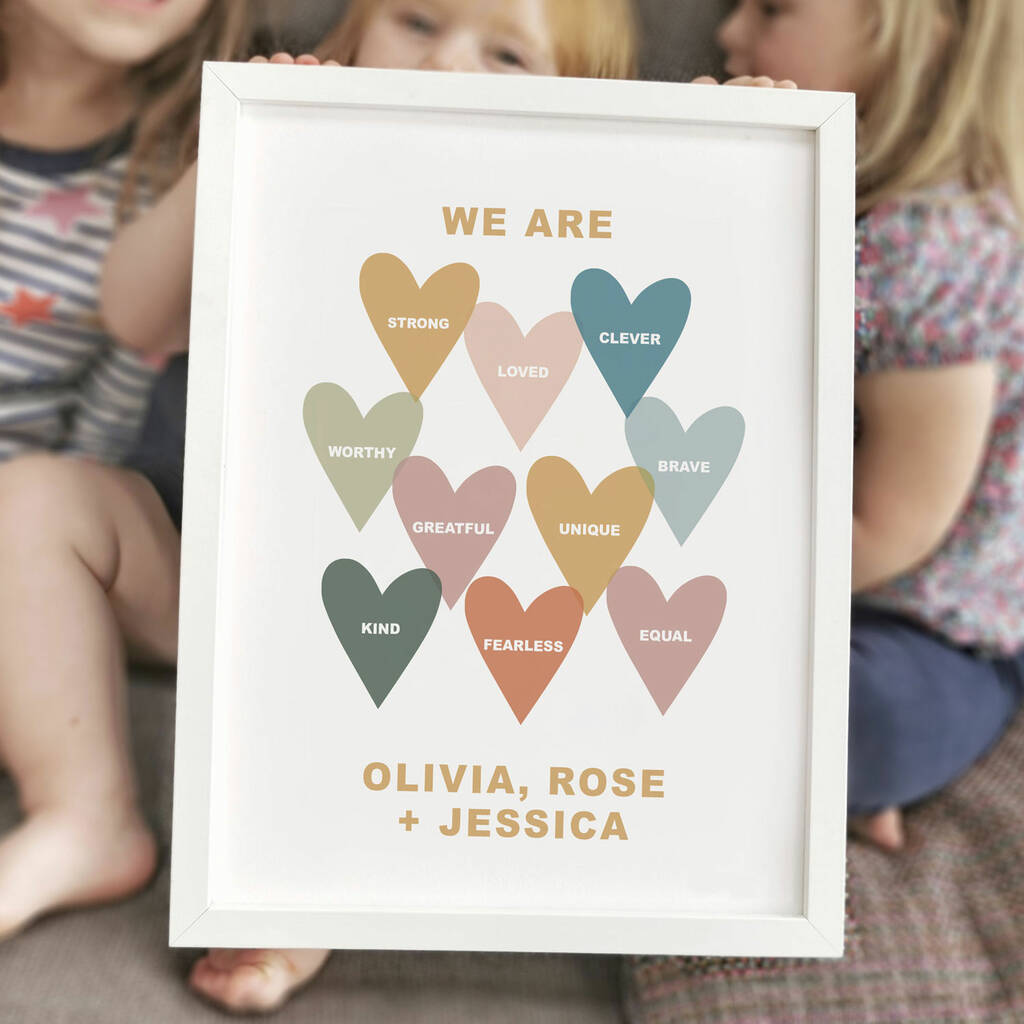 Personalised 'we Are' Kind Children's Affirmation Print By Ditsy Chic ...