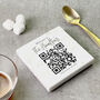 Personalised Wifi Qr Code Coaster By The Rustic Dish ...
