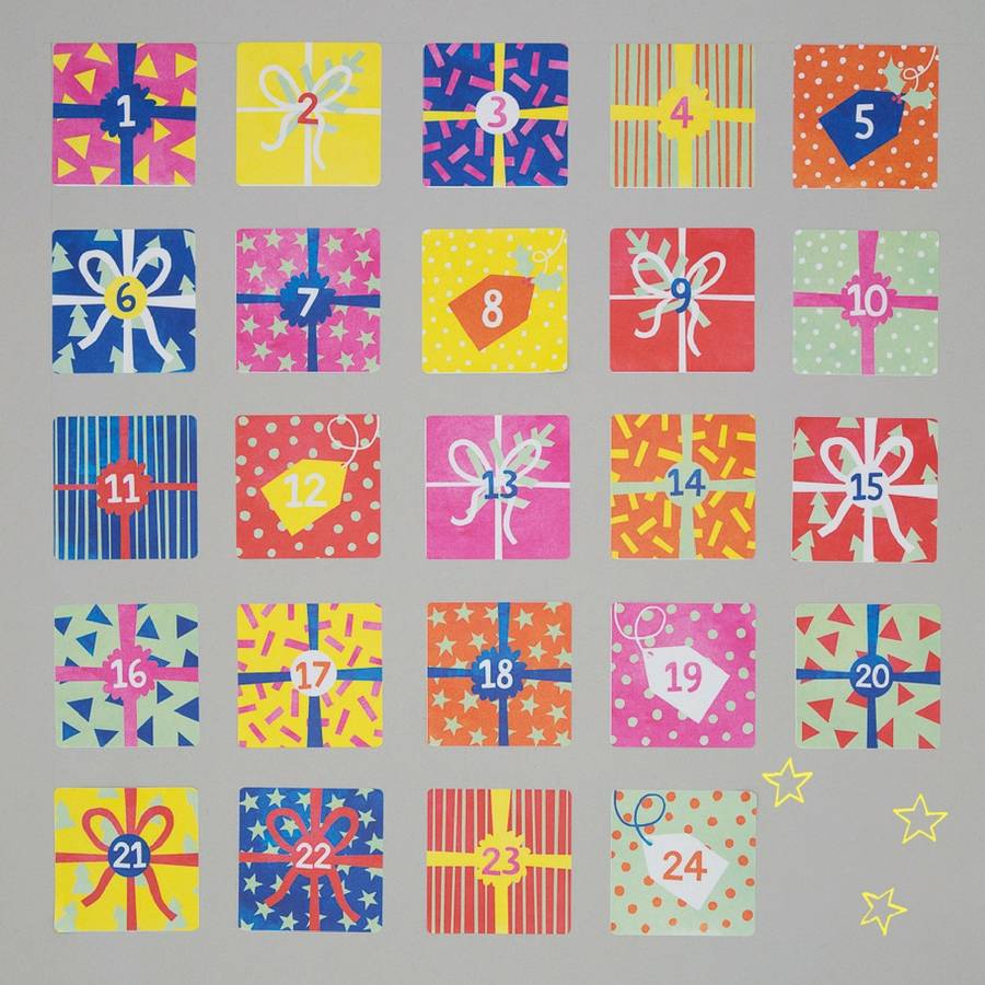 Make Your Own Advent Calendar Kit By Cotton Twist Notonthehighstreet