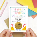 Best Teaching Assistant Certificate Card By Joanne Hawker ...