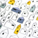 Little Houses Wrapping Paper By Lelloliving | notonthehighstreet.com