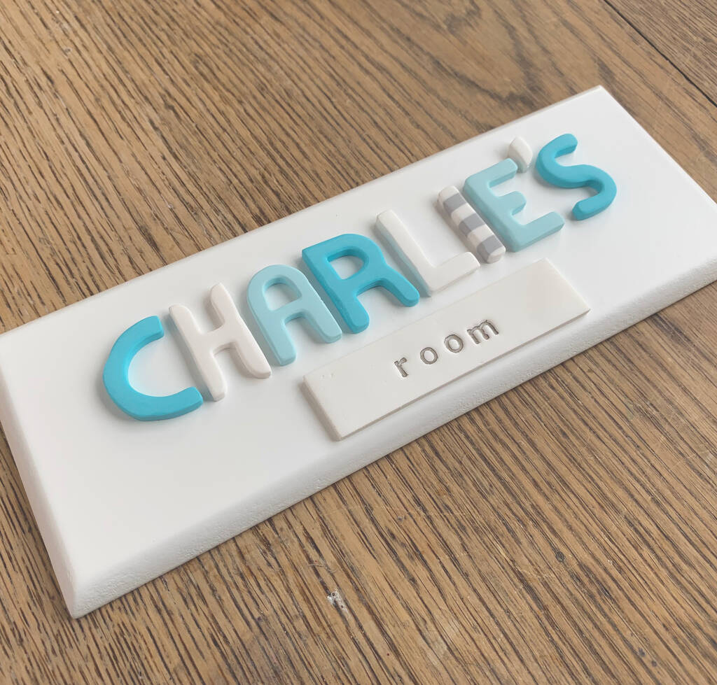 personalised door plaque by littlebumpkins | notonthehighstreet.com