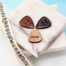 Personalised Natural Wood Guitar Picks By Be Ecycle ...