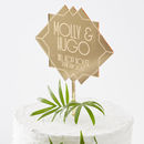 Personalised Art Deco Wedding Cake Topper By Sophia Victoria Joy ...