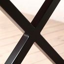 Bridge Natural Ash Dining Table Black X Shaped Legs By Cosy Wood ...