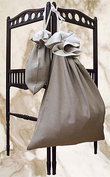 drawstring laundry bag in 100% linen by baltikana | notonthehighstreet.com