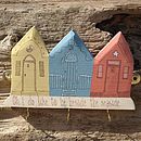 Three Beach Huts Key Holder By Okey Dokey Wood | notonthehighstreet.com