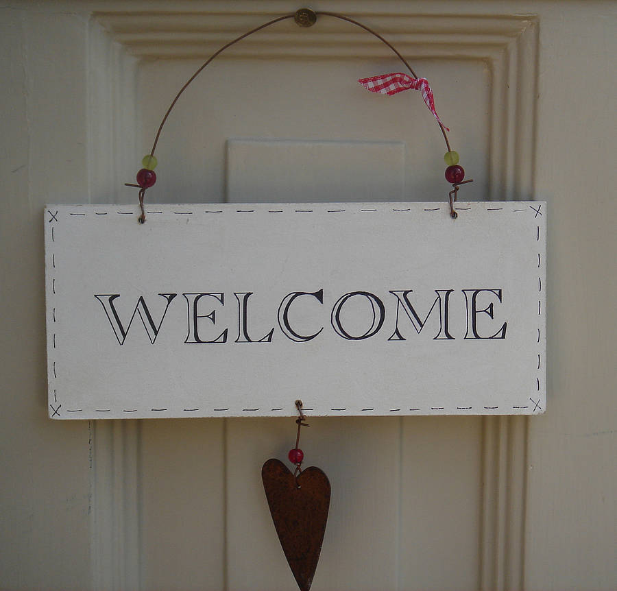 ' Welcome' Sign By Little Bird Designs | notonthehighstreet.com