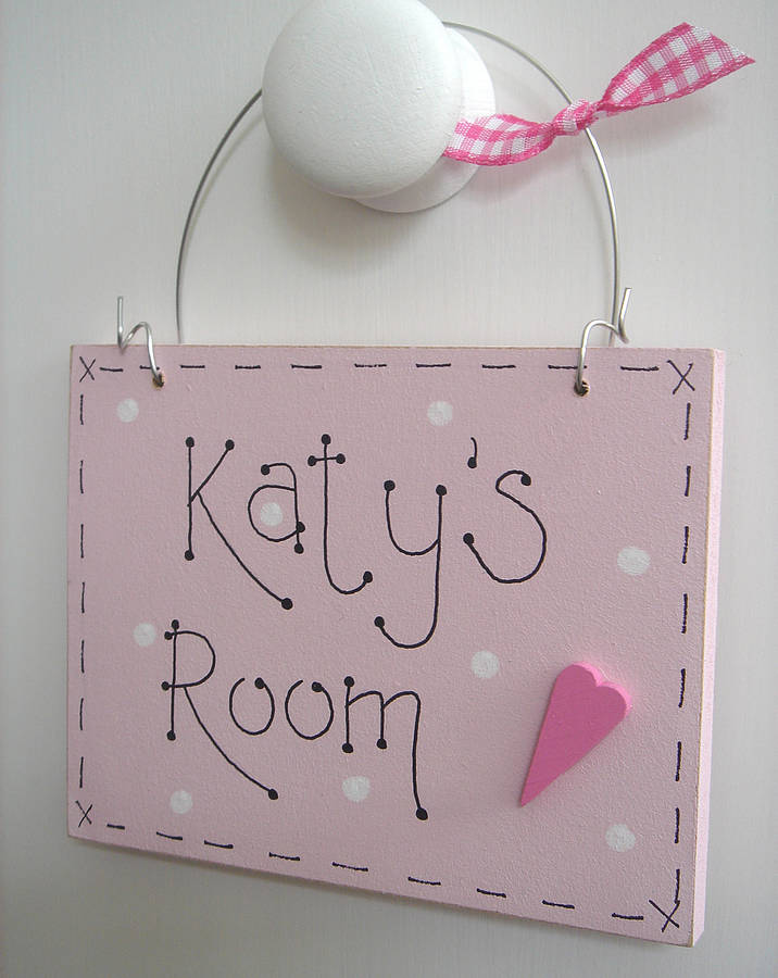personalised room plaque by little bird designs | notonthehighstreet.com