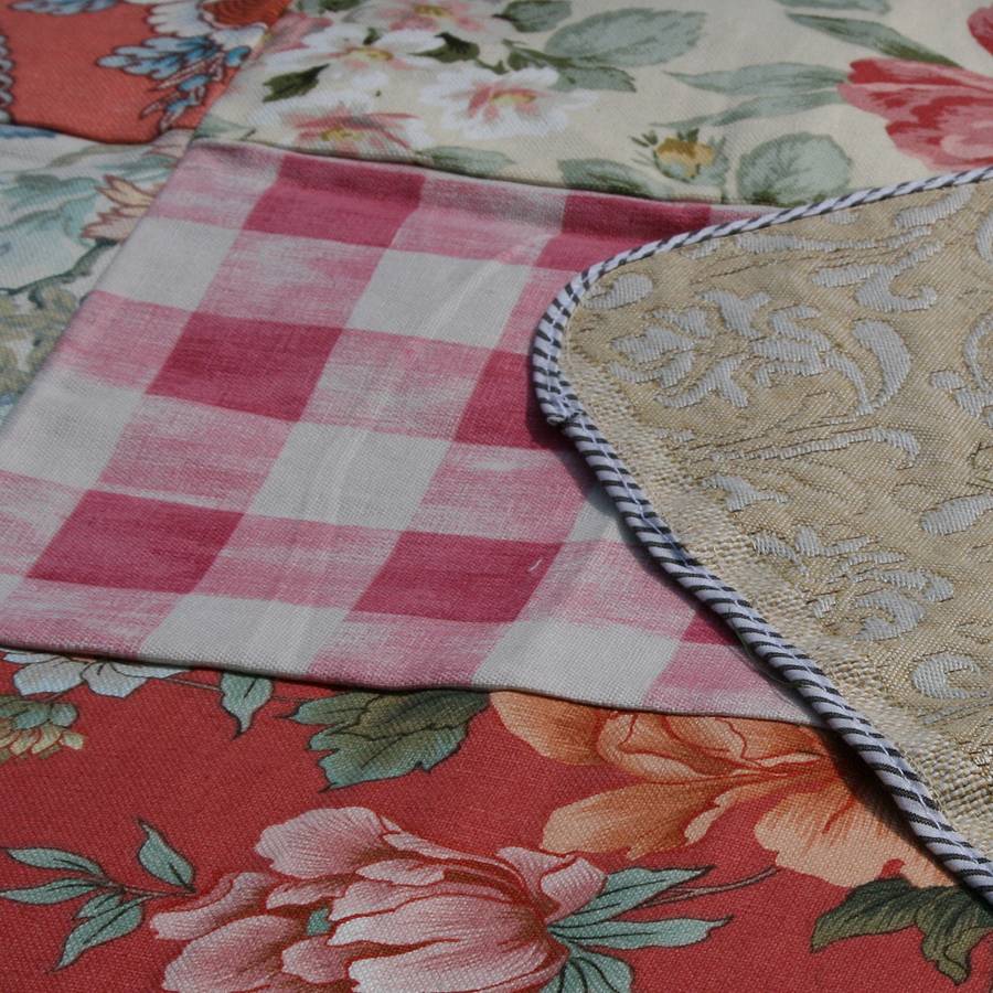 Handmade Patchwork Picnic Rug By pebble & chalk | notonthehighstreet.com