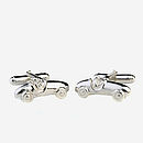 Solid Silver Bugatti Cufflinks By Me And My Car | notonthehighstreet.com