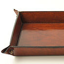 personalised leather coin tray by life of riley | notonthehighstreet.com