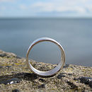 personalised silver coastline map ring by hannah louise lamb ...
