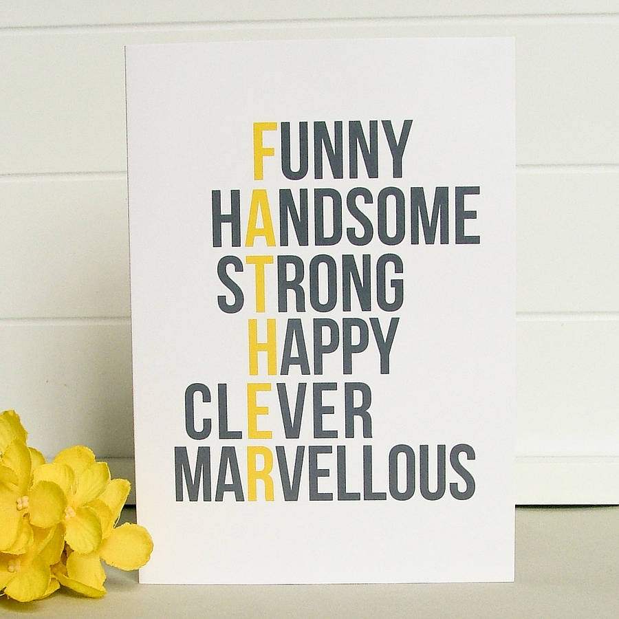 Marvellous Dad Father s Day Card By Doodlelove Notonthehighstreet