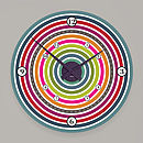 Colour Wheel Wall Clock By Funky Little Darlings | notonthehighstreet.com