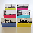 London Landscape Greeting Cards By The Art Rooms | notonthehighstreet.com