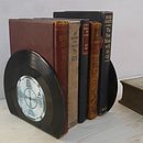 Vinyl Bundle Bookends By Vinyl Village | notonthehighstreet.com