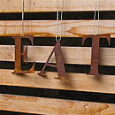 Hanging Rusty Vintaged Letter By London Garden Trading ...