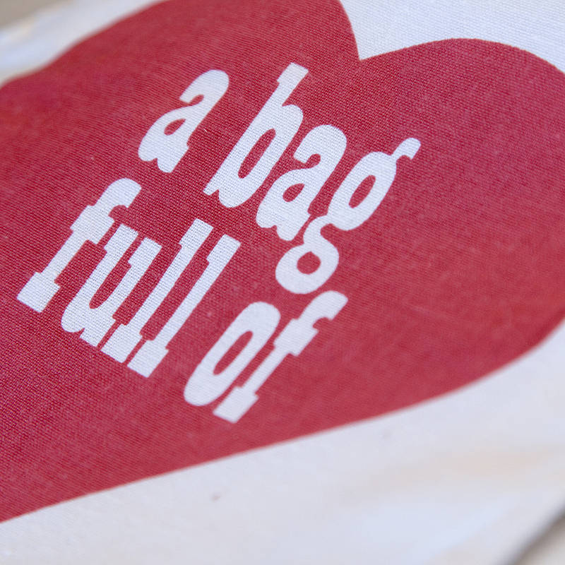 'A Bag Full Of Love' Tote Gift Bag By Solographic Art ...