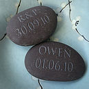 Engraved Name And Date Stone By Letterfest Engraving ...