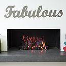'fabulous' Metal Sign By Goodwin & Goodwin | notonthehighstreet.com