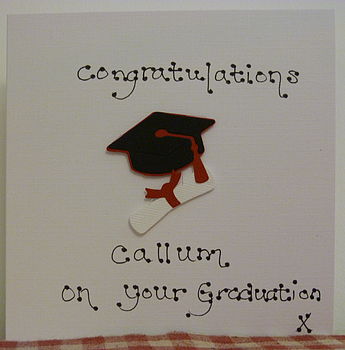 Personalised Graduation Card By Kitty's | notonthehighstreet.com