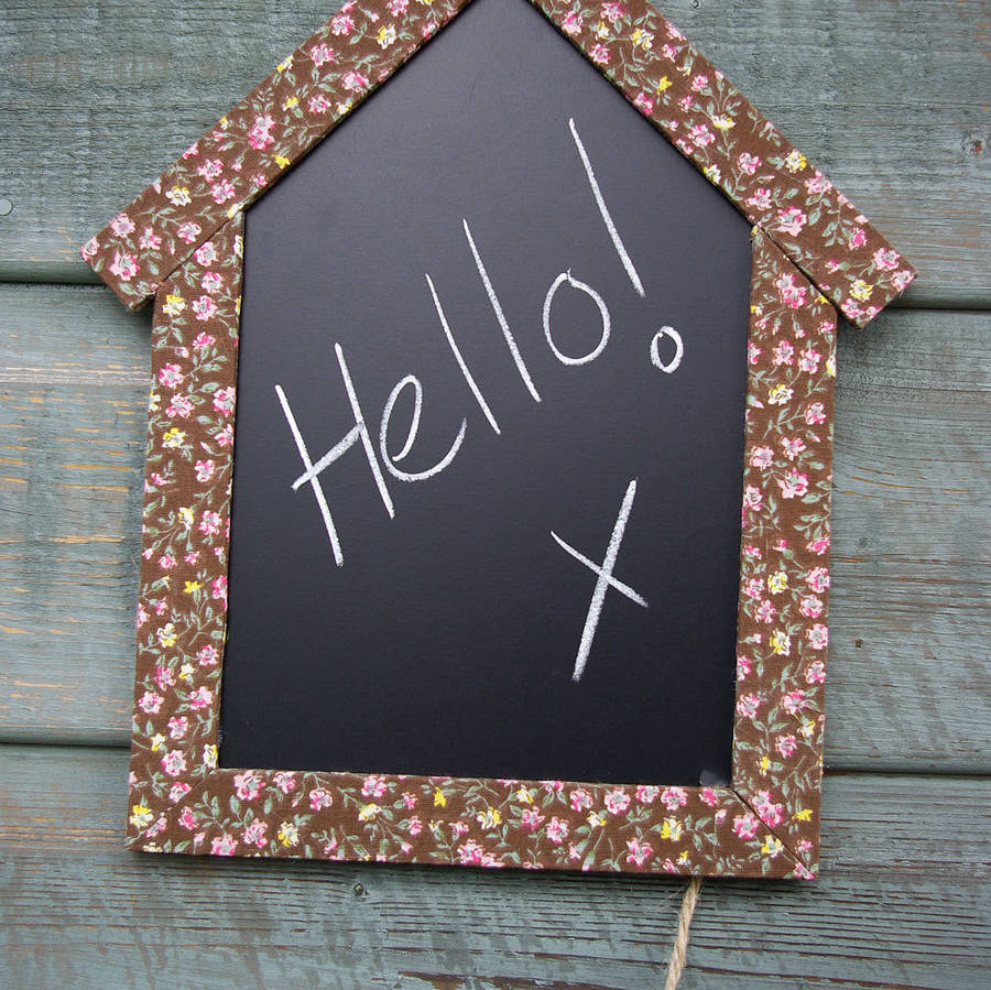 Fabric House Chalkboard By Boxwood Notonthehighstreet fabric-house-chalkboard-by-boxwood-notonthehighstreet
