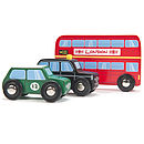 set of three british vehicle toys by jammtoys | notonthehighstreet.com