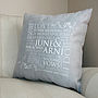 Personalised Wedding Word Design Cushion By Cherry Pete ...