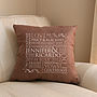 Personalised Wedding Word Design Cushion By Cherry Pete ...