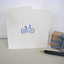 handmade bicycle card by chapel cards | notonthehighstreet.com