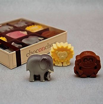 Chocolate Zoo Animals Selection Box By Choc On Choc ...
