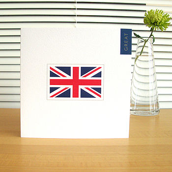 Personalised Great Britain Union Jack Card By Designed ...
