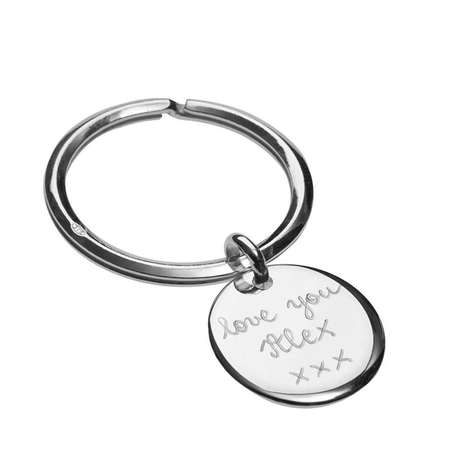 Personalised Sterling Silver People Key Ring By Merci Maman ...