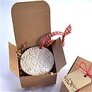 Porcelain Snowflake Bauble In Gift Box By Little Brick House Ceramics ...