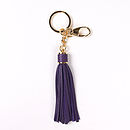 handmade leather tassel key ring charm by diddywear ...