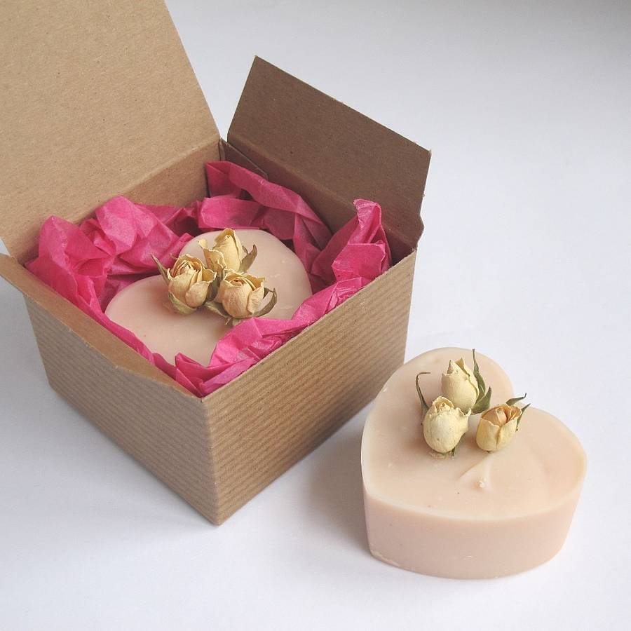 Rosebud Heart Handmade Soap By Lovely Soap Company Notonthehighstreet