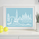 Venice Skyline Typography Print By Spdesign | notonthehighstreet.com