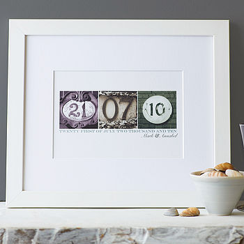 Personalised Date Art Print By Letterfest | notonthehighstreet.com