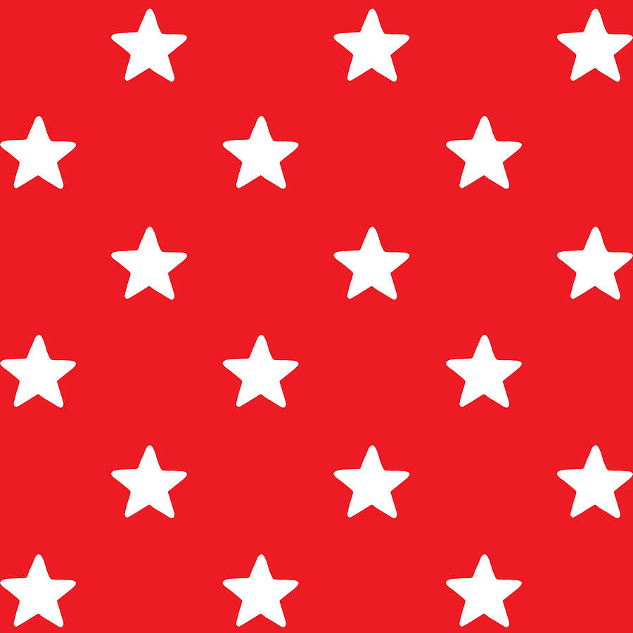 red star print wrapping paper by toby tiger | notonthehighstreet.com