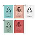 Personalised Eye Test Print By Oakdene Designs | notonthehighstreet.com